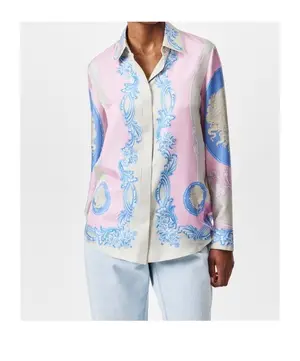 Versace Cameo Print Shirt - Blue