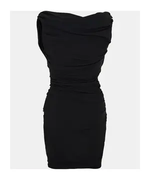 Jacquemus Off-the-shoulder Dress With Pleating