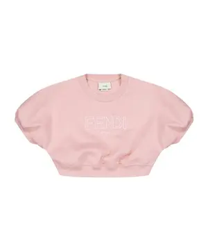 Fendi Cropped Sweatshirt - Pink