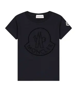 Moncler Logo Embellished Short Sleeve T-shirt