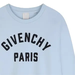 Givenchy Logo Crew Neck Sweatshirt - Blue