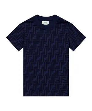 Fendi Emblem Printed T-shirt - Black