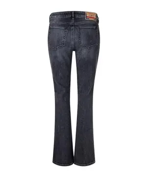 DIESEL® Flared Jeans With Five Pockets - Black