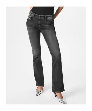 DIESEL® Flared Jeans With Five Pockets - Black