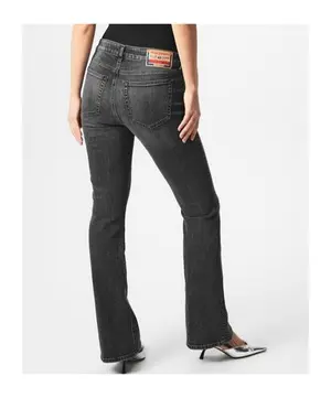 DIESEL® Flared Jeans With Five Pockets - Black
