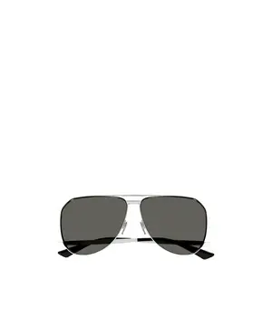 Saint Laurent Logo Aviator Sunglasses