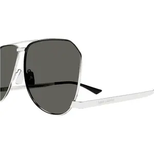 Saint Laurent Logo Aviator Sunglasses