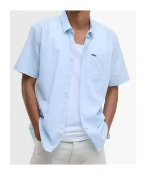 Barbour B.li Pigment Ss Shirt - Bleached Blue