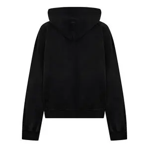 Off-White Vintage Wash Logo Print Drawstring Hoodie
