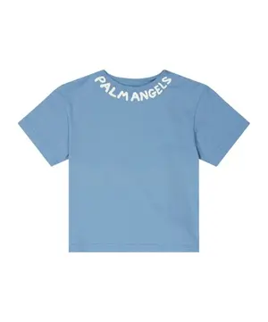 Palm Angels Crew Neck T-shirt - Blue