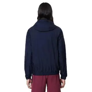 Lacoste Navy Hooded Windproof Casual Jacket With Tennis Collaboration Design