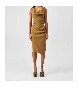 VIVIENNE WESTWOOD Sleeveless Draped Off-the-shoulder Dress