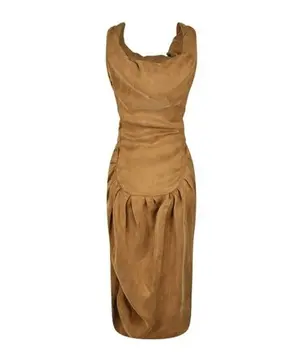 VIVIENNE WESTWOOD Sleeveless Draped Off-the-shoulder Dress