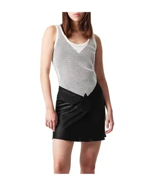 Off-White Lace Fishnet Dress