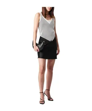 Off-White Lace Fishnet Dress
