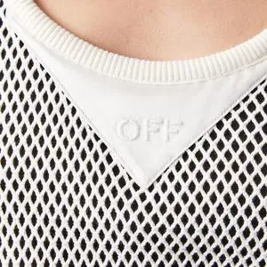 Off-White Lace Fishnet Dress