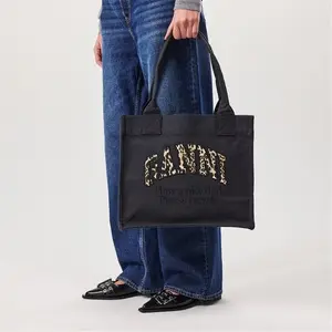 GANNI Logo Tote Bag