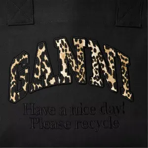 GANNI Logo Tote Bag