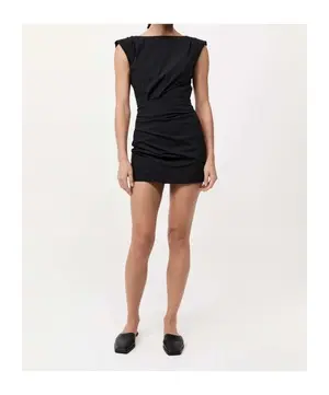 ST. AGNI Bateau Tuck Mini Dress