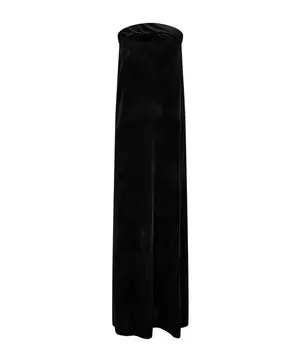 Norma Kamali Strapless Gown With Draped Detailing - Black