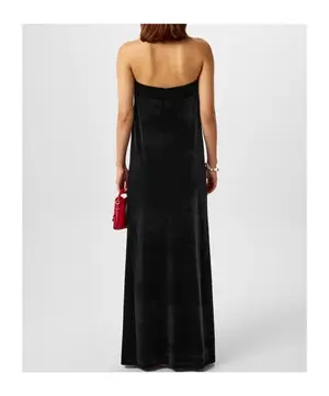 Norma Kamali Strapless Gown With Draped Detailing - Black
