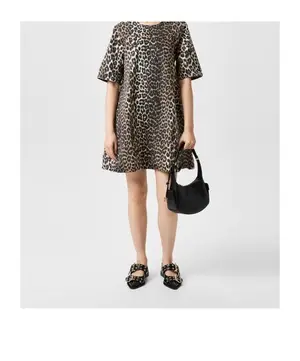 GANNI Leopard Print Mini Dress