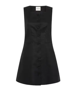 Posse Button Front Mini Dress