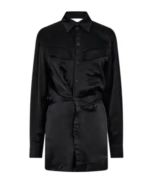 Off-White Twisted Shirt Dress