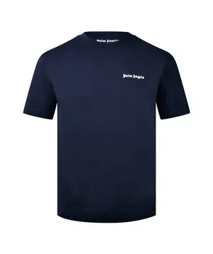 Palm Angels Embroidered Logo T-shirt - Black