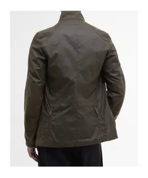 Barbour Beacon Sports Jacket With High Collar And Button Fastening