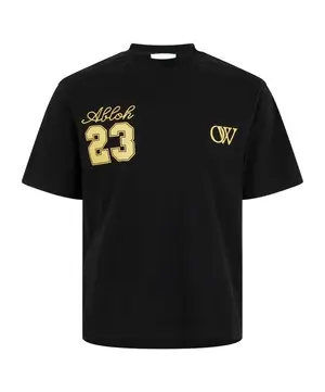 Off-White Logo Short Sleeve T-shirt - Black