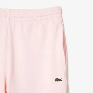 Lacoste Slim Fit Cotton Trousers With Crocodile Logo