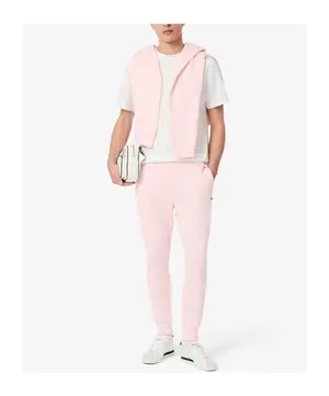 Lacoste Slim Fit Cotton Trousers With Crocodile Logo