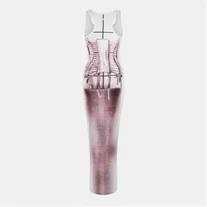 JEAN PAUL GAULTIER Sleeveless Printed Maxi Dress - Multicolor