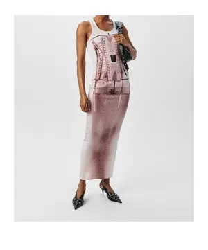 JEAN PAUL GAULTIER Sleeveless Printed Maxi Dress - Multicolor