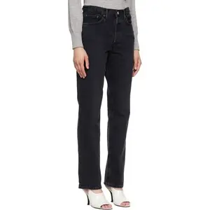 AGOLDE Non-stretch High-waisted Straight-leg Jeans