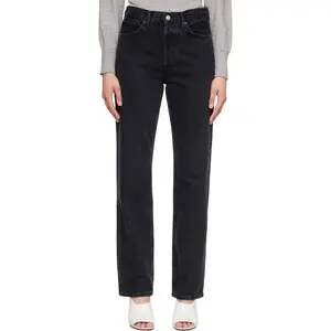 AGOLDE Non-stretch High-waisted Straight-leg Jeans