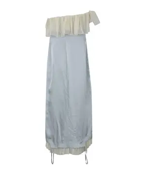 Off-White Off Shoulder Dress