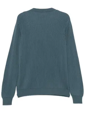ROBERTO COLLINA Crew Neck Ribbed Sweater