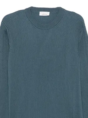 ROBERTO COLLINA Crew Neck Ribbed Sweater