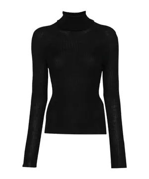 ROBERTO COLLINA High-neck Fine Knit Sweater
