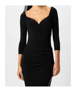 Norma Kamali Off-shoulder Draped Gown With Asymmetrical Hem