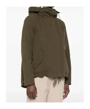 Herno Drawstring Hooded Down Jacket - Green