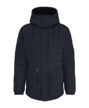 Barbour Quilted Hooded Jacket With Drawstring Waist