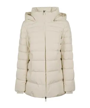 Herno Quilted Puffer Jacket With Hood - Light-colored