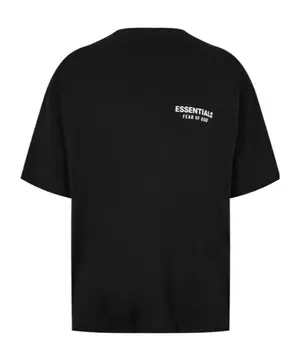 Fear Of God Round-neck Logo T-shirt - Black