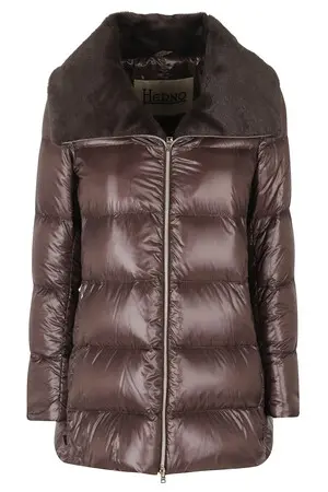 Herno Thickened Zippered Down Jacket