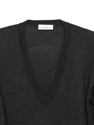 ROBERTO COLLINA V-neck Long Sleeve Sweater