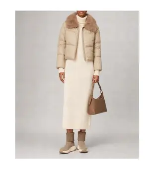 Herno Quilted Down Jacket With Faux Fur Collar