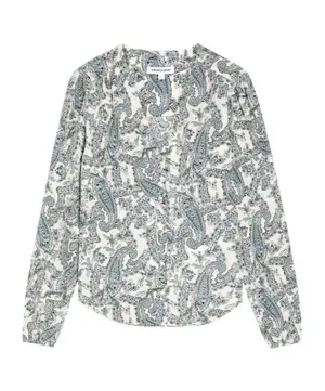 Veronica Beard Farah Printed Silk-blend Blouse - Multi-color